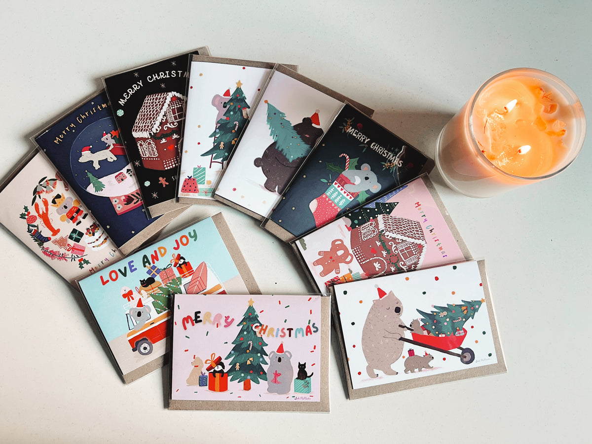 Christmas Cards Bundle (10 Pack) – Festive Mixed Designs | Free ...
