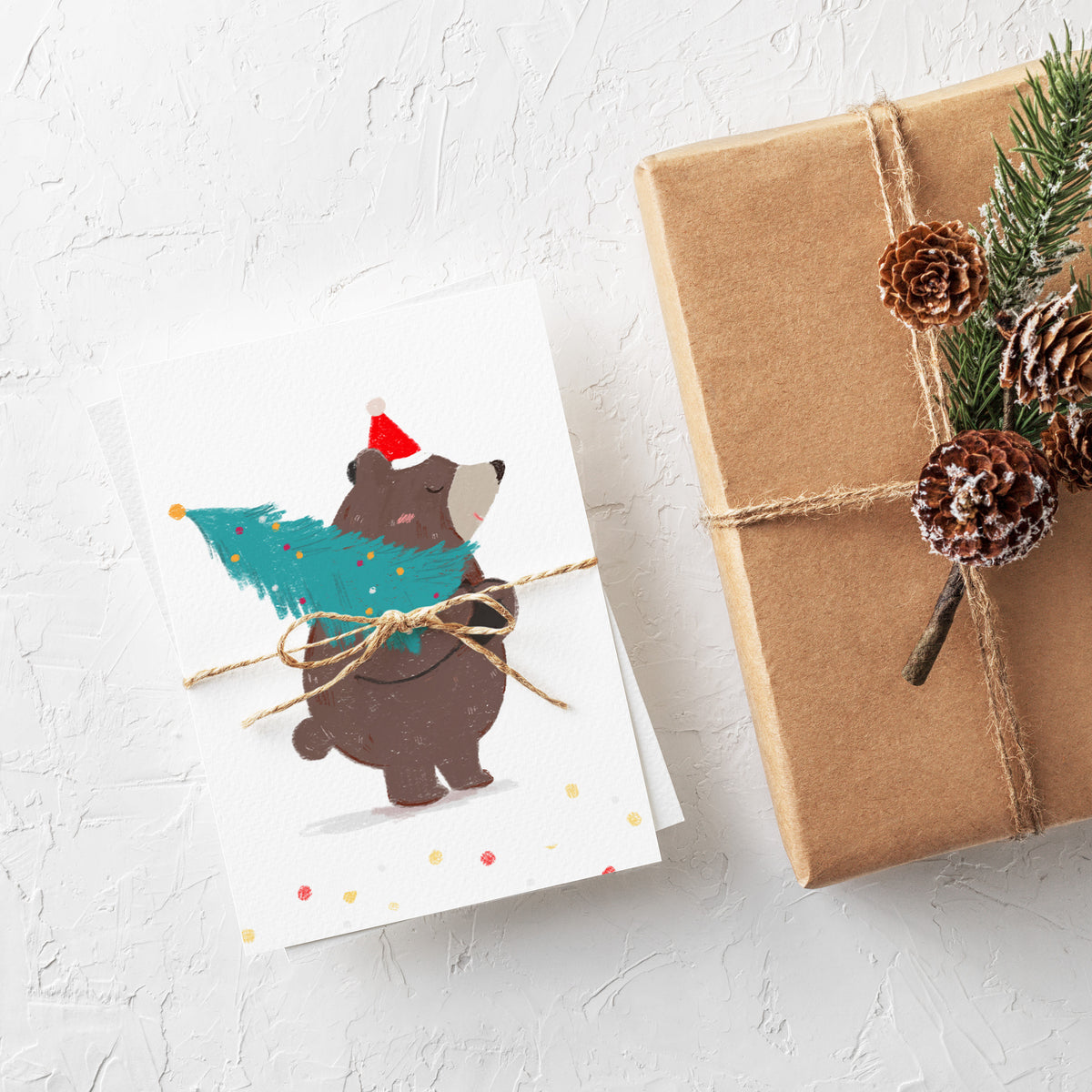 Christmas Bear Greeting Card | Australian Xmas Card by Suki McMaster ...