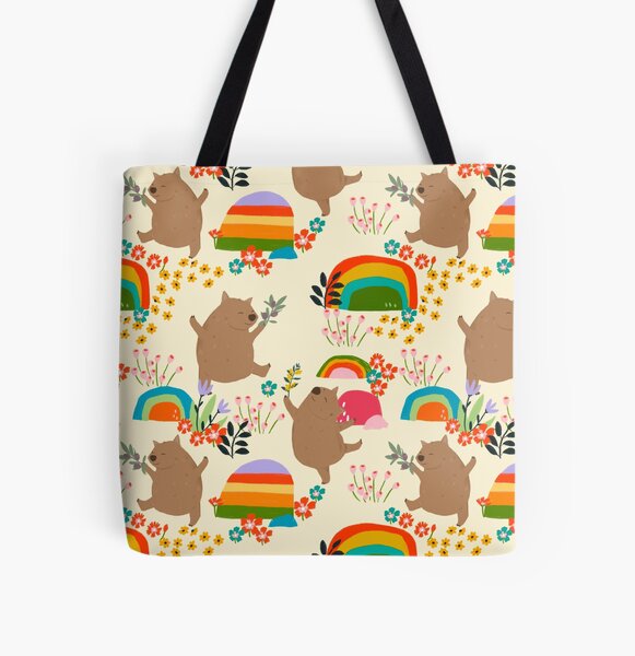 Tote Bag - Rainbow Wombat by Suki McMaster — sukimcmaster