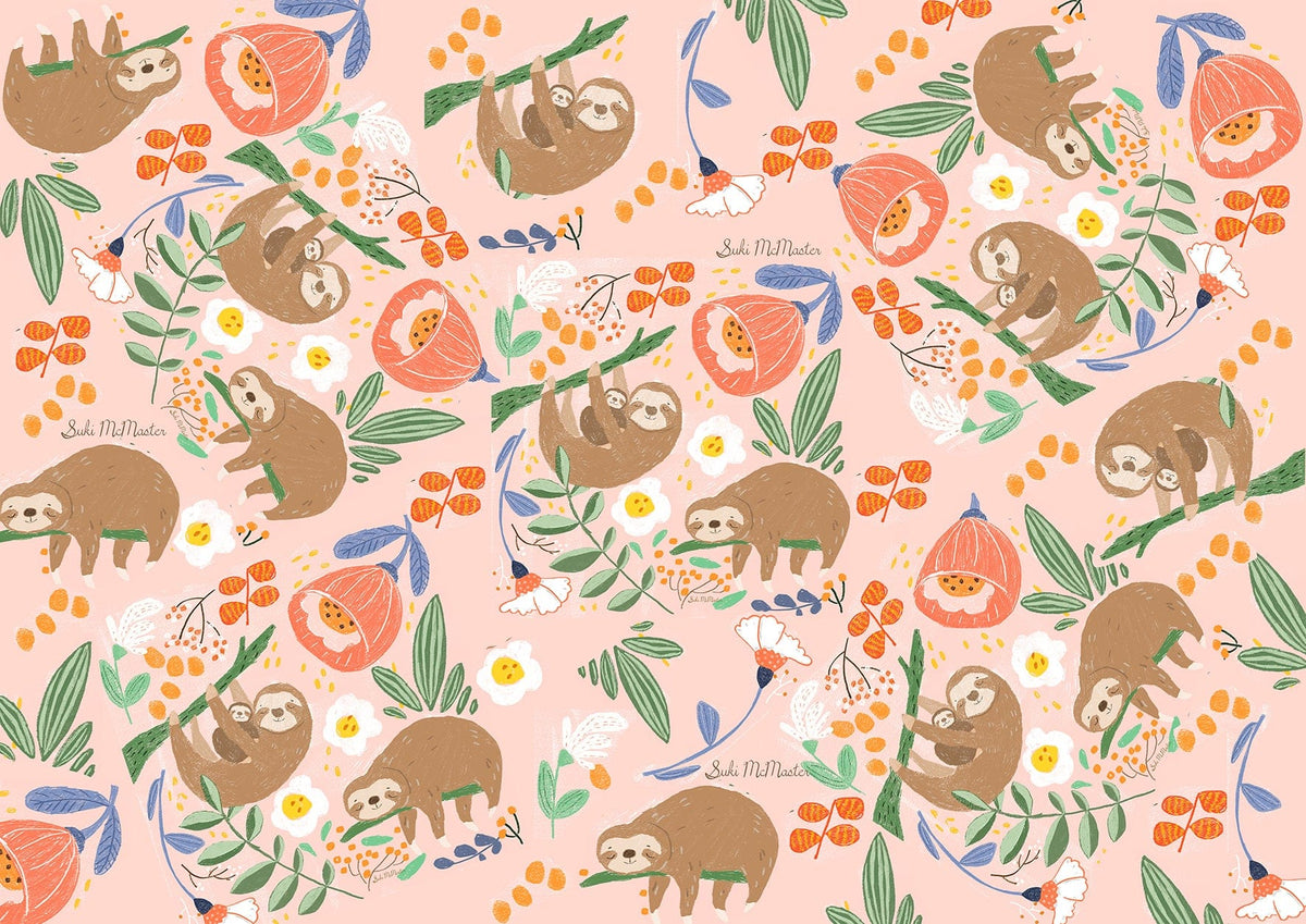 Suki McMaster Wrapping Paper - Sloth — sukimcmaster